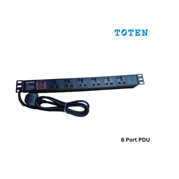 TOTEN 6 Port Metal Body Power Distribution Unit PDU | Daraz.com.bd