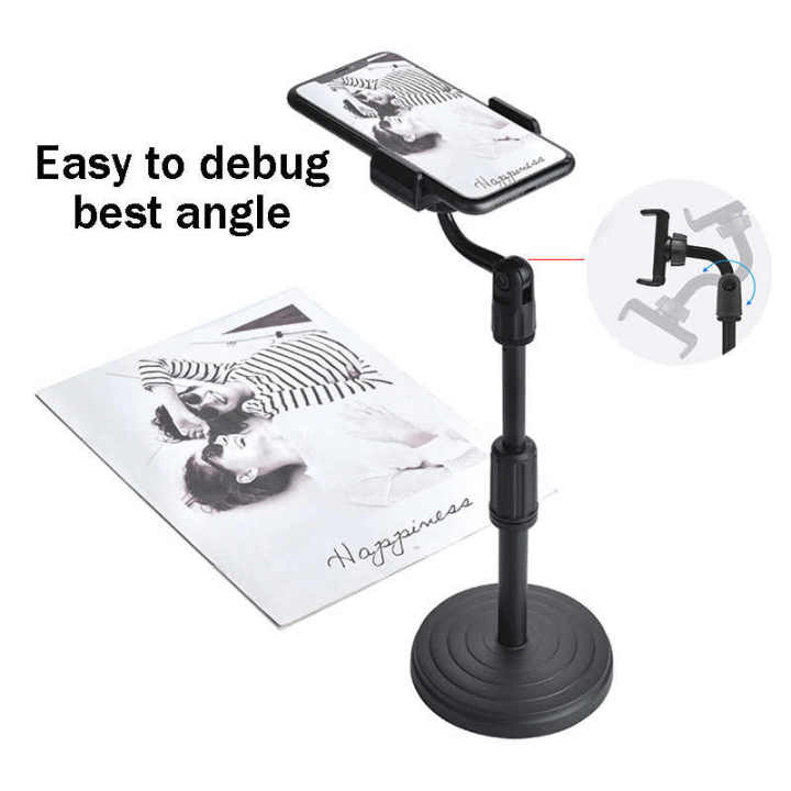 Desktop Mobile Phone Holder Stand 360 Rotate for Live Streaming Shoot ...