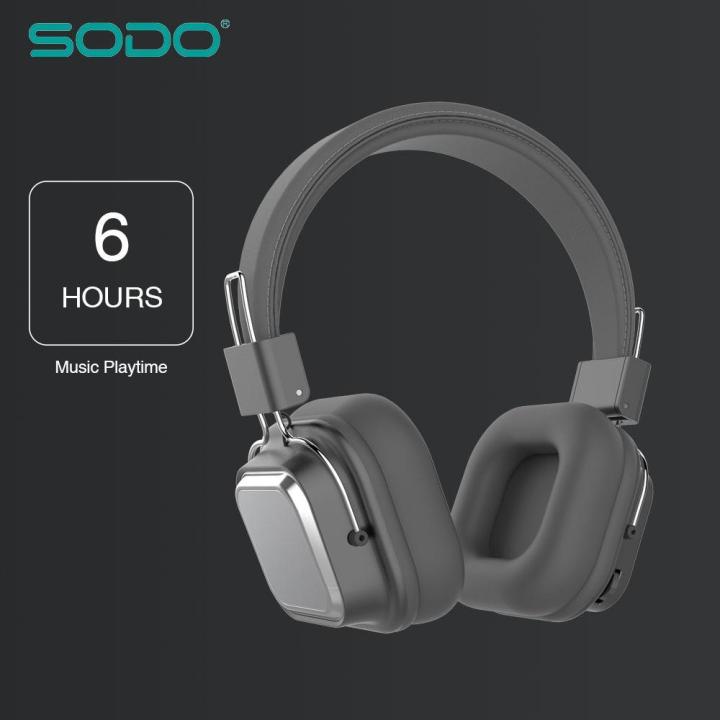SODO SD-1003 Bluetooth 5 Dual Mode Wired Wireless Headphone AUX TF Card ...