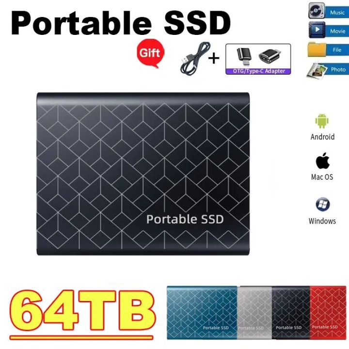 Original 2tb external hard drive 1TB portable external SSD Mini Hard ...