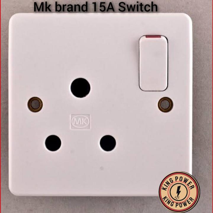 Mk brand 15A, Round type, switch and socket | Daraz.com.bd