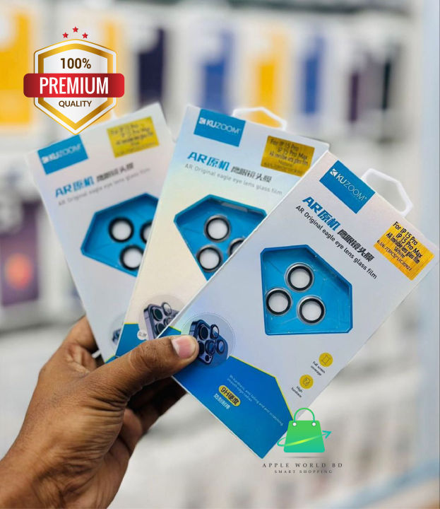 KuZoom AR 9H Eagle Eye Lens Glass Film for iPhone 15 Pro / 15 Pro Max ...