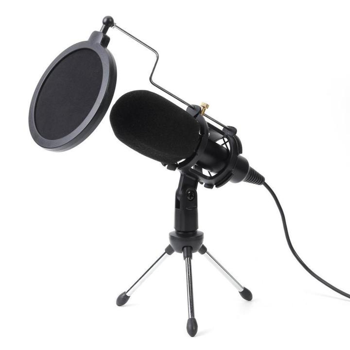 USB Microphone Wired Condenser Microphone Studio Mic with Stand Clip ...