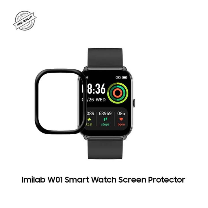 Imilab W01 SmartWatch Plastic Full Coverage HD Clear 3D Curved Edge ...