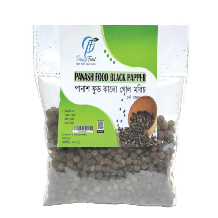 Panash Food Black Pepper (Kalo Gol Morich)-50gm | Daraz.com.bd