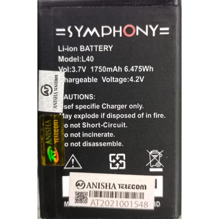 SYMPHONY L40 BATTERY | Daraz.com.bd