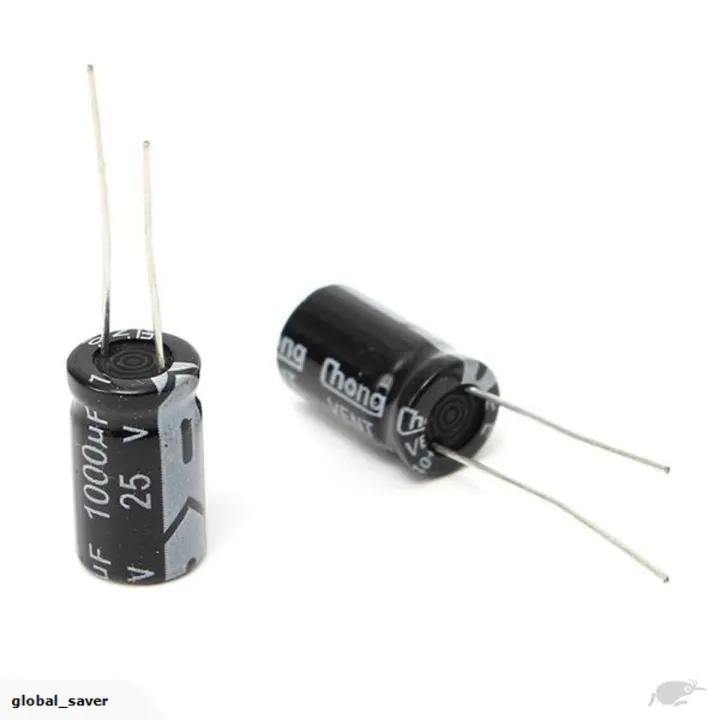 5Pcs- RADIAL 1000uF 25V Electrolytic Capacitors 1000uF 25V Radial ...