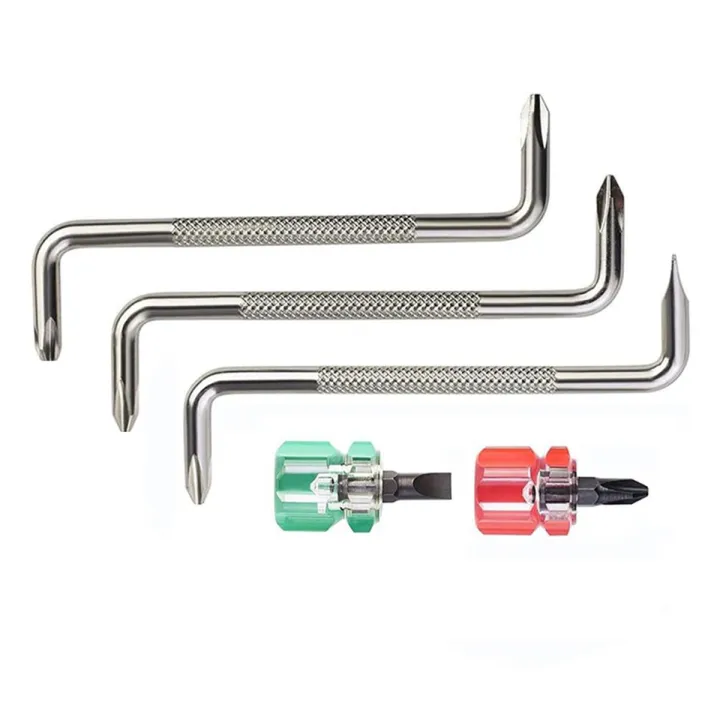 NANLIY- 5 in 1 Offset Screwdriver Z Shaped Screwdrivers Magnetic ...