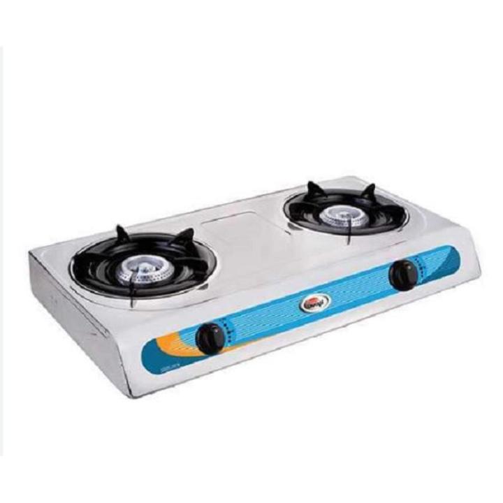 2 Burner Stainless Steel Gas Stove -New Model | Daraz.com.bd