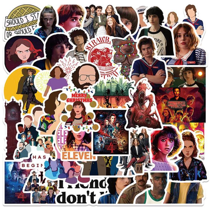 50Pcs/Pack Stranger Things Season 4 Graffiti Sticker Guitar Suitcase ...