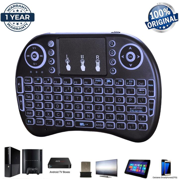 100% original Wireless Backlit Mini Keyboard With Touchpad Mouse ...