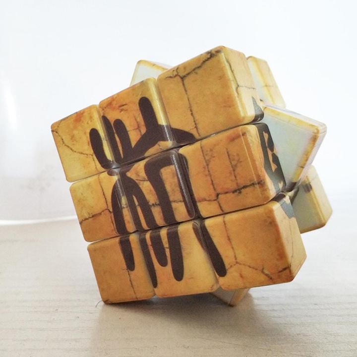 【happy one】Magic Cube 3x3x3 Oracle Chinese Ancient Character Six-sided ...