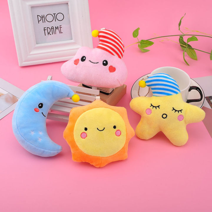 Plush Star Moon Sun White Cloud Plush Pendant | Daraz.com.bd