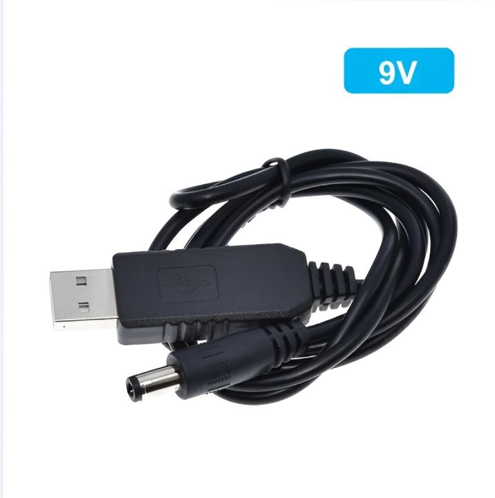 USB Power Boost Line DC 5V To DV 9V / 12V Step Up Module USB Converter Adapter Cable 2.1x5.5mm ...