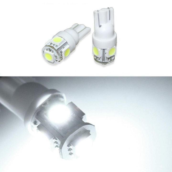2 Pieces 5 LED SMD Parking Bulb 12v Package Universal Motorcycle Car ...