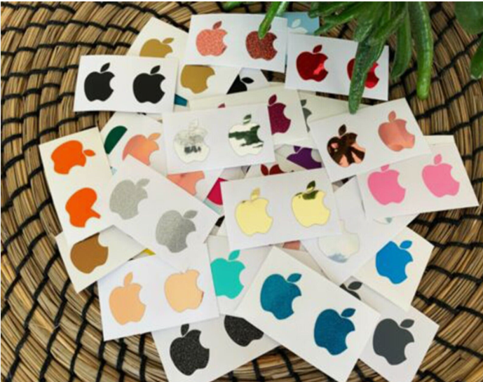 For Apple MacBook Logo Decal For Iphone 13 Logo Iphone 14 Logo PVC ...