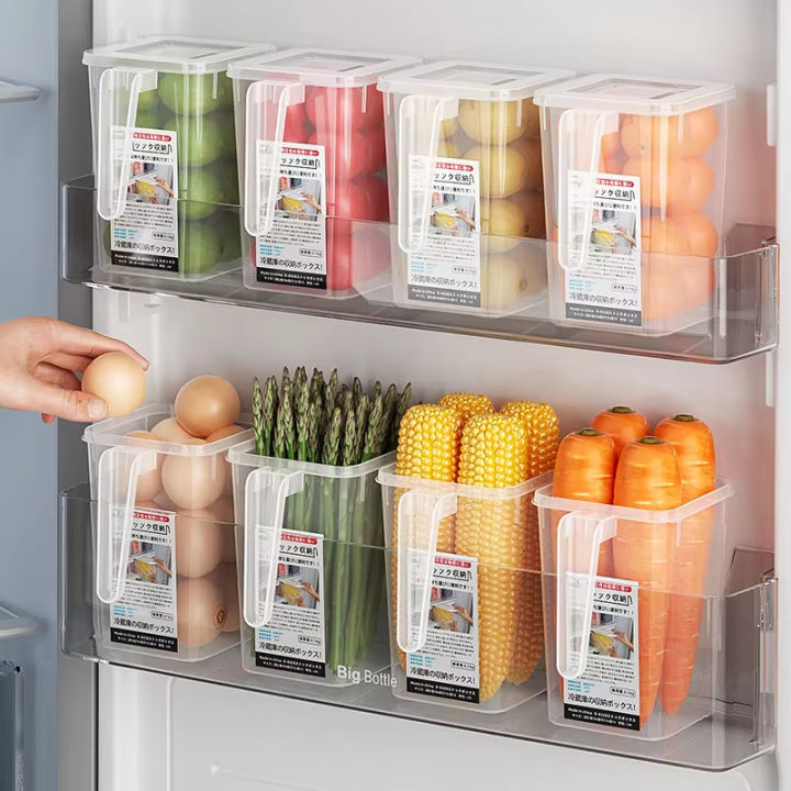 New Refrigerator Organizer Bins Fridge Side Door Food Sort Storage Box ...