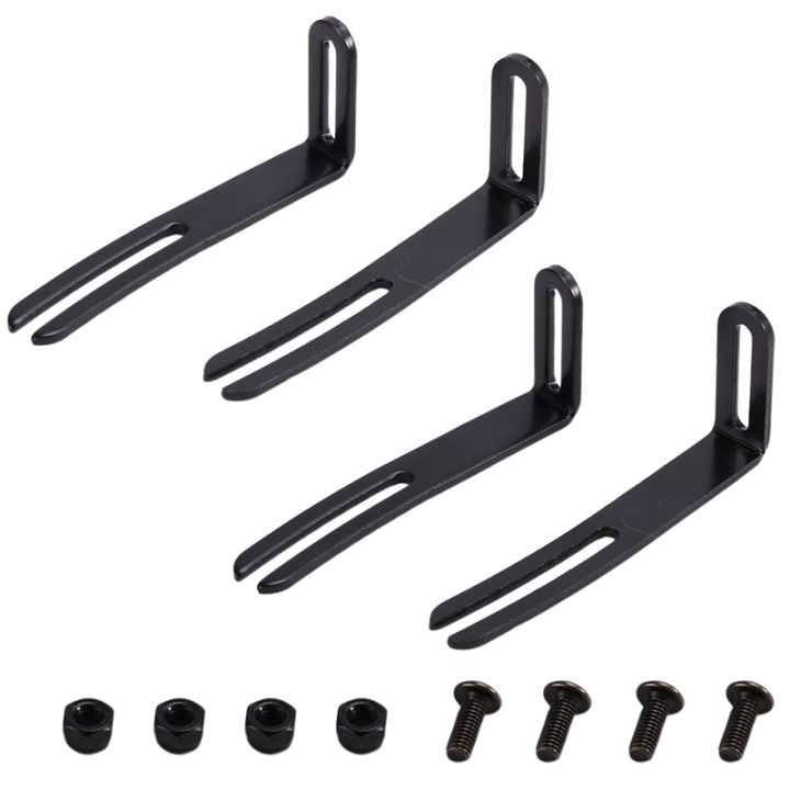 Metal Adjustable Anti-Collision Rear Bumper Mount L-Bracket Beam ...