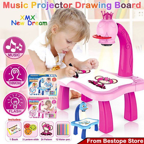 Drawing Projector Table for Kids, Trace and Draw Projector Toy with ...