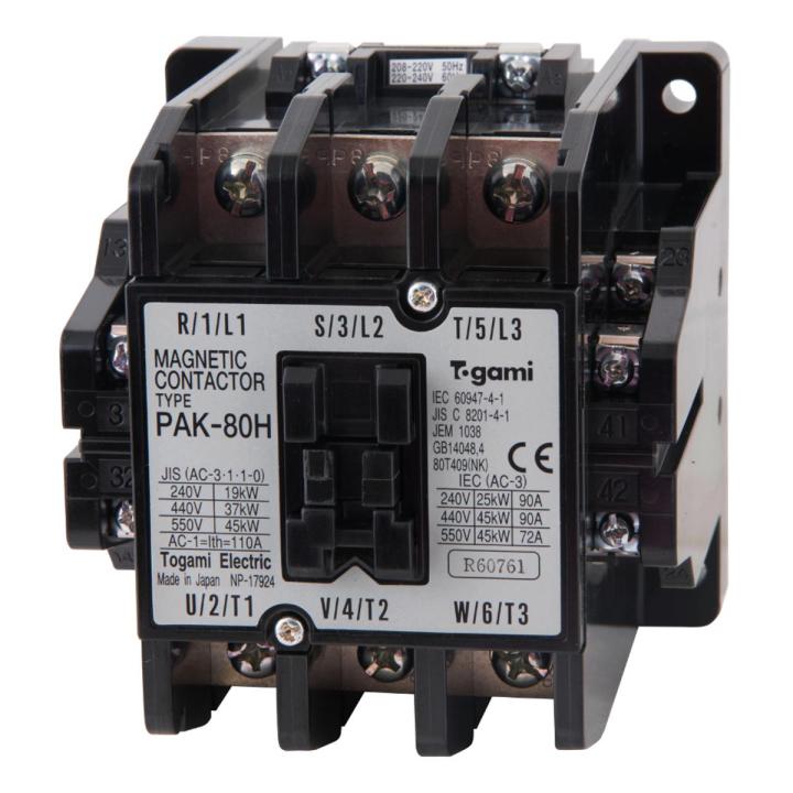 Togami JAPAN PAK 80H 90A AC-3 Magnetic Contactor 45kW PAK-80H | Daraz ...