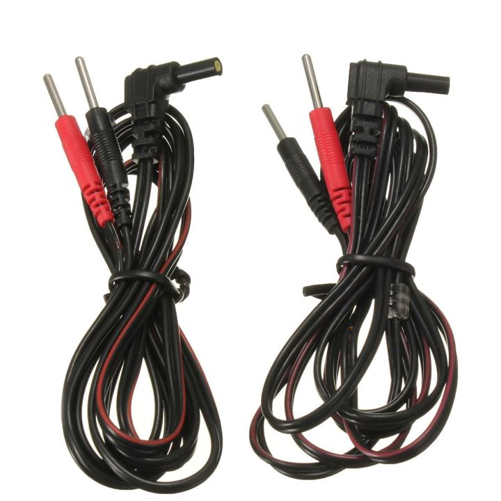 2Pcs Replacement Electrode Lead Wires Standard Connect Cables Pin 2mm ...