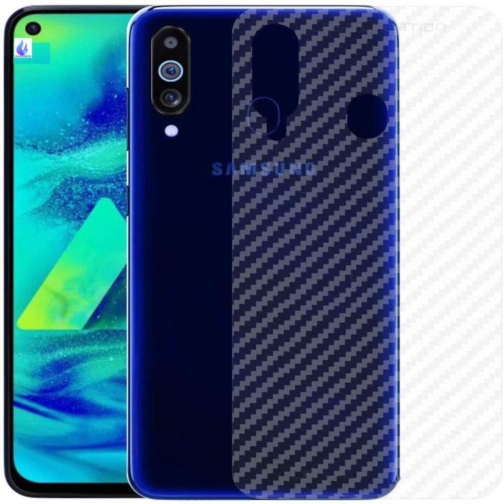 Samsung Galaxy M40 Carbon Fiber Textured Back Screen Sticker | Daraz.com.bd