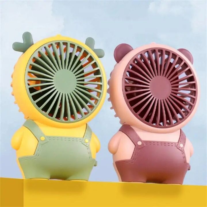 Small Electric Fan Student Portable USB Charging Fan Cute Desktop Wind ...
