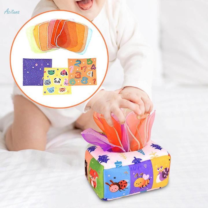 Sensory Pull Along Toddler Tissue Box Sensory Toys Early Educational ...