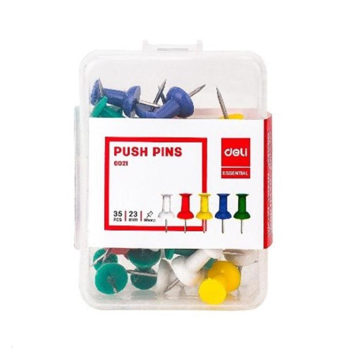 Deli E0021 Color Push Pin(Assorted) | Daraz.com.bd