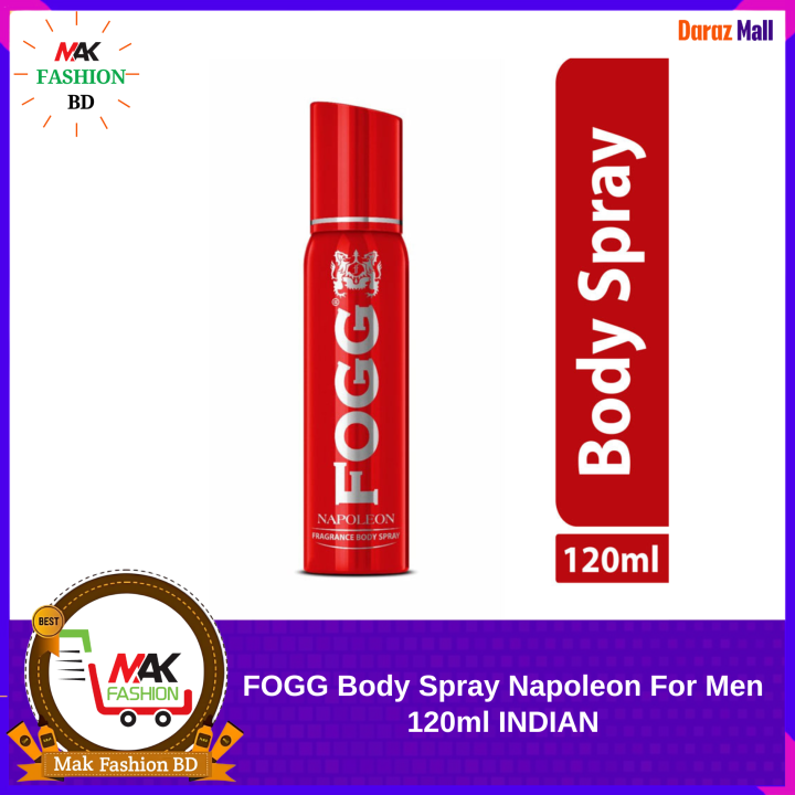 FOGG Body Spray Napoleon For Men 120ml INDIAN | Daraz.com.bd