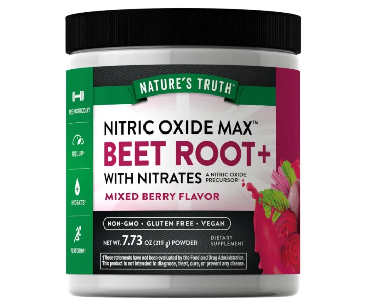 Nature's Truth Beet Root Powder | 7.73 oz | Nitric Oxide Supplement for Men and Women | Vegan ...