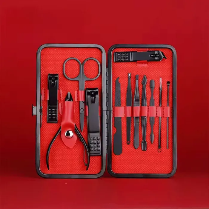 Complete Nail Care Kit - 12-Piece Pedicure Tools and Decorations for ...