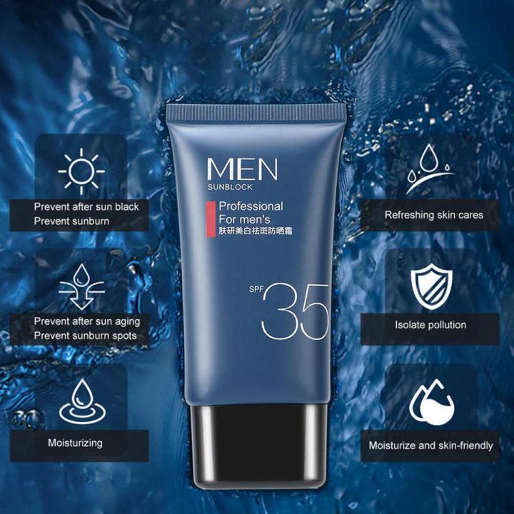 Men Face Body UV Isolation Refreshing Sunscreen Cream Moisturizing ...