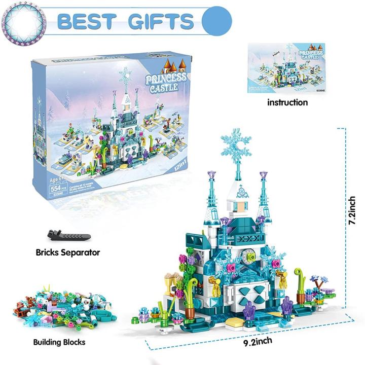 Princess Castle Building Blocks Bricks Movie Series House Toys For Girl ...