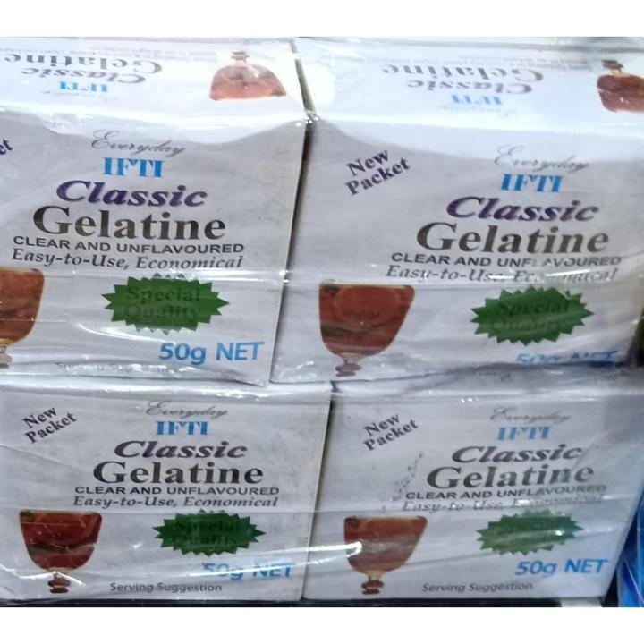 Gelatine Powder Classic 50Gm pack-4 | Daraz.com.bd