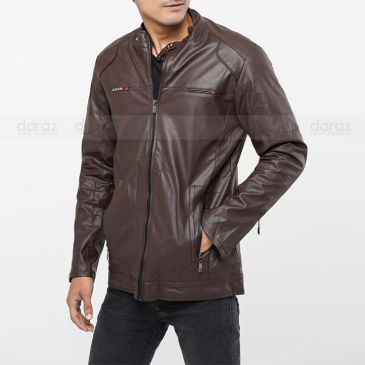 Mens winter artificial leather jacket. | Daraz.com.bd