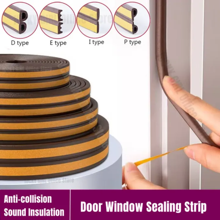 5/10M DIPE Self-adhesive Door And Window Sealing Strip Door Frame Anti ...