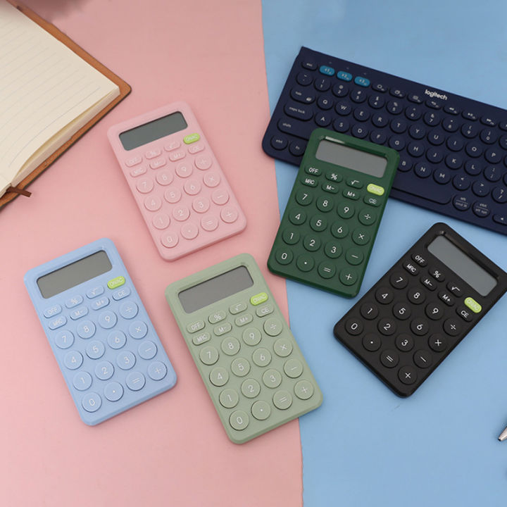 Portable Candy Color 8 Digits Electronic Calculator Cute Student Test ...