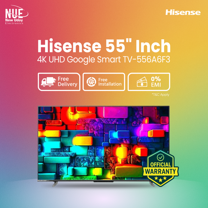 Official fair Electronics Brand Warranty Hisense 55-Inch 4K UHD Google ...