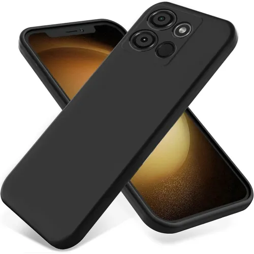 For Itel A60 Liquid Silicone Soft Gel Rubber Shockproof Back Cover/CASE ...