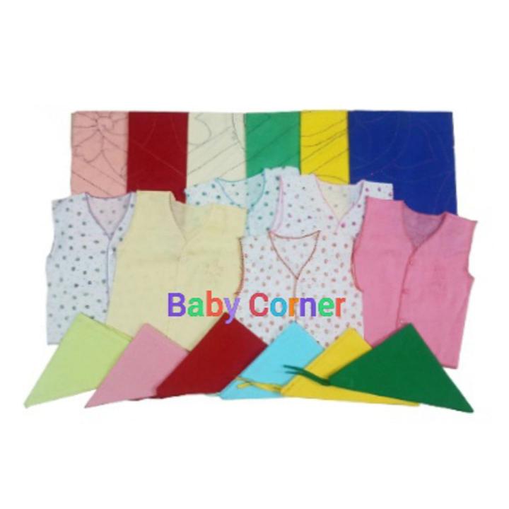 Newborn Baby 6 pcs Katha 6 pcs Nima & 6 pcs Nappy Combo set (0-5 month ...