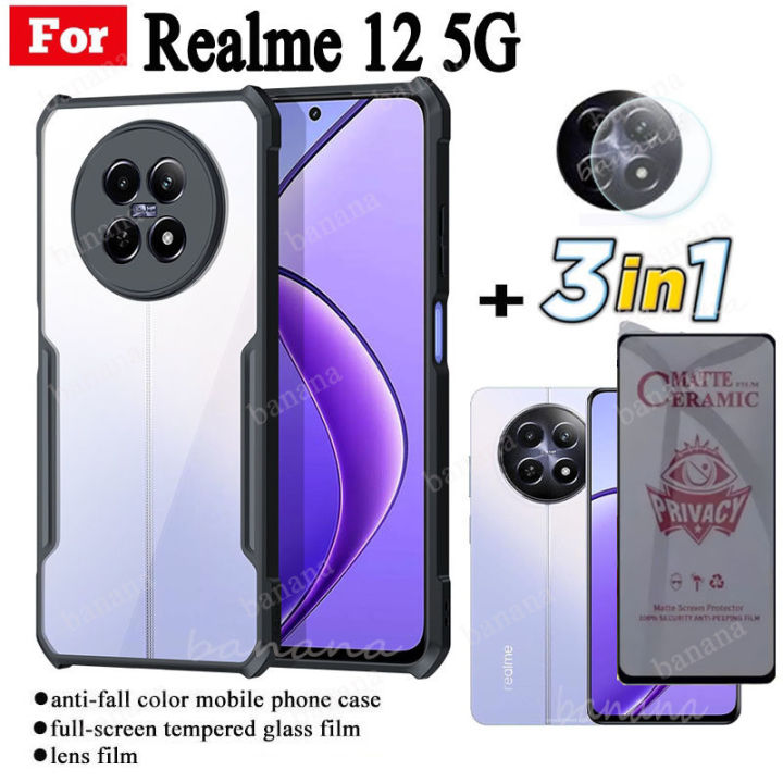3 in 1 Realme 12 5G Shockproof Phone Case for Realme Note 50 C35 Realme ...
