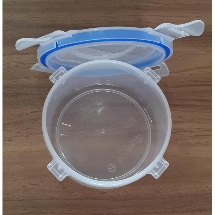 Air Tight Lock Round Food Storage Box 600ml (5*5*2.75 Inches) | Daraz ...