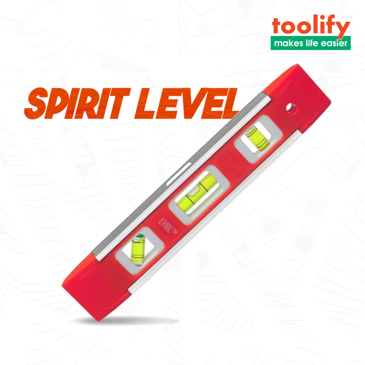 EHBL 9 Inch Magnetic Spirit Level / Torpedo Level - 3 Level Bubble 45 ...