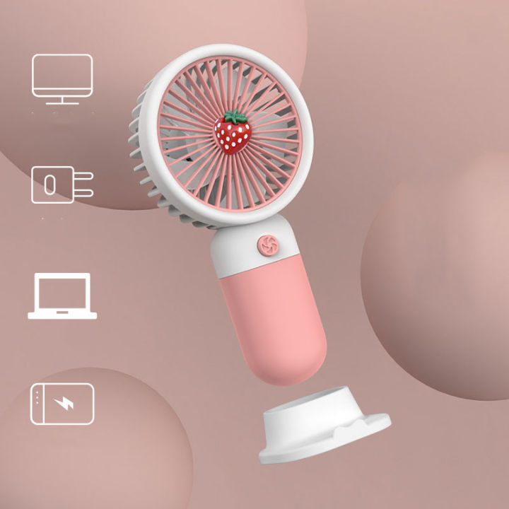 Convenient Quiet USB Mini Handheld Wind Power Fan With Portable Phone ...