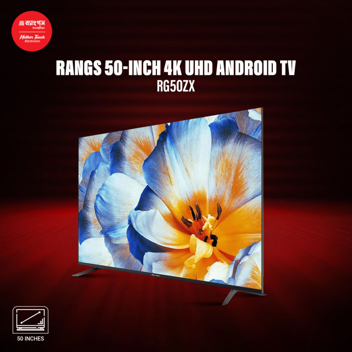 Rangs 50-Inch Google Certified TV | Frameless 4K UHD Android TV ...