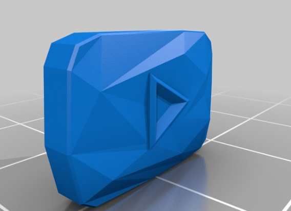 3d printed YouTube play button, YouTube play button, | Daraz.com.bd