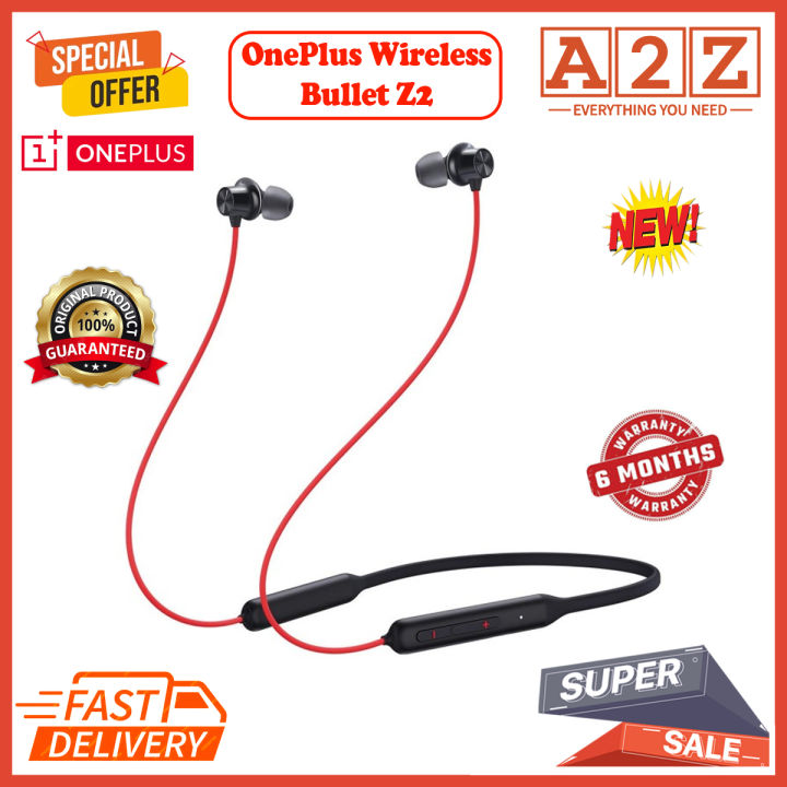 OnePlus Bullets Wireless Z2 Original Bluetooth Neckband Earphone ...