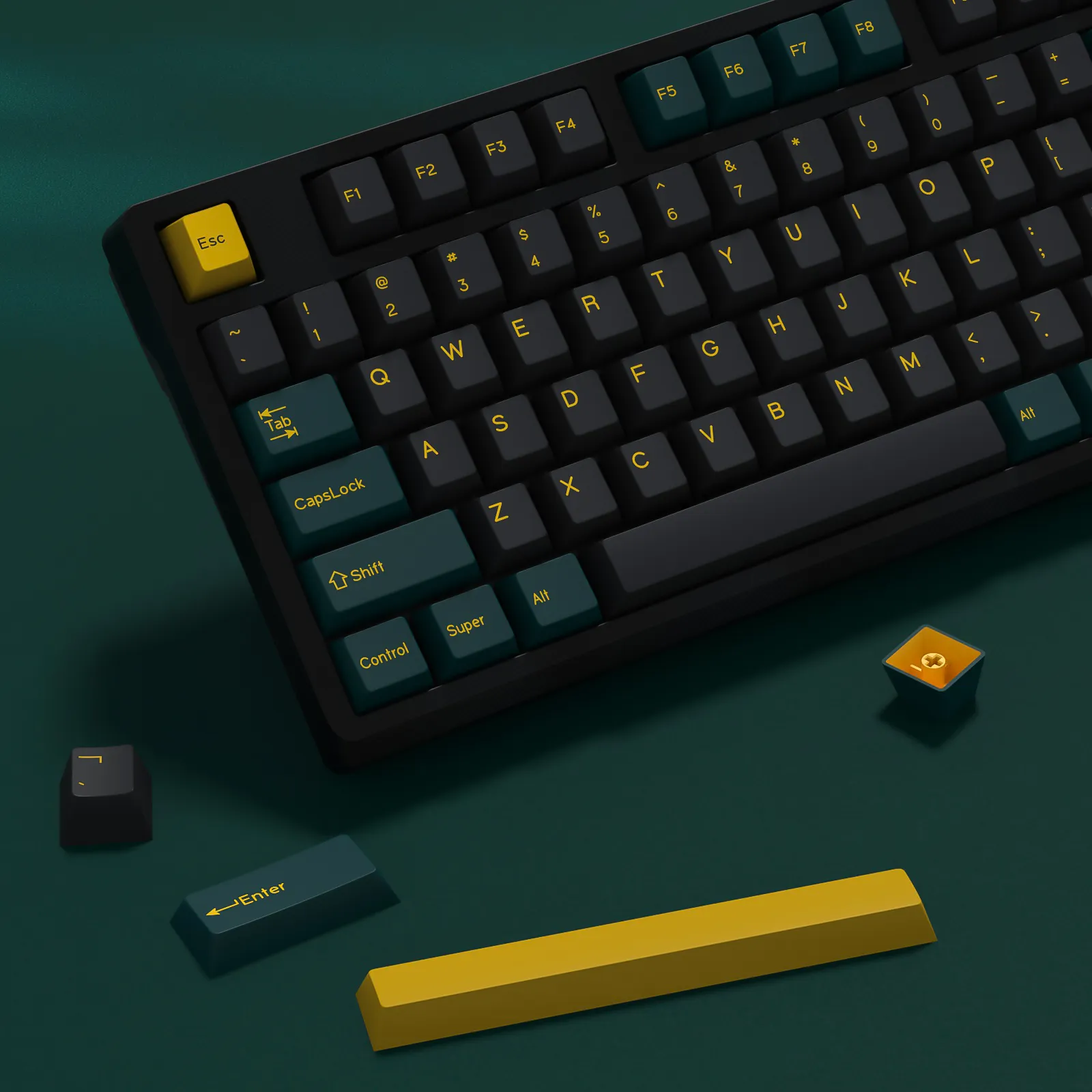 KBDiy GMK MarrsGreen Keycap Cherry Profile Double Shot PBT ISO Keycaps ...