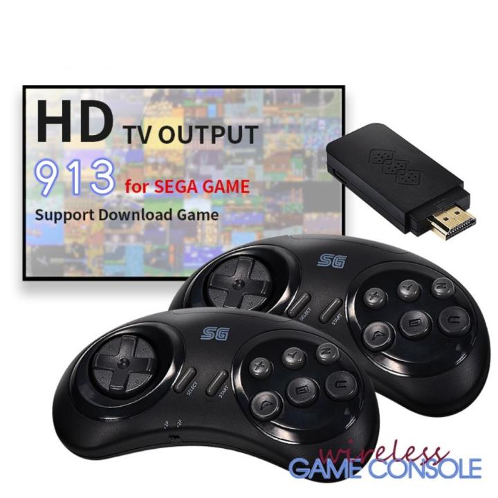 Video Game Console For Sega Genesis Mega Drive 16-bit MD Wireless Retro ...